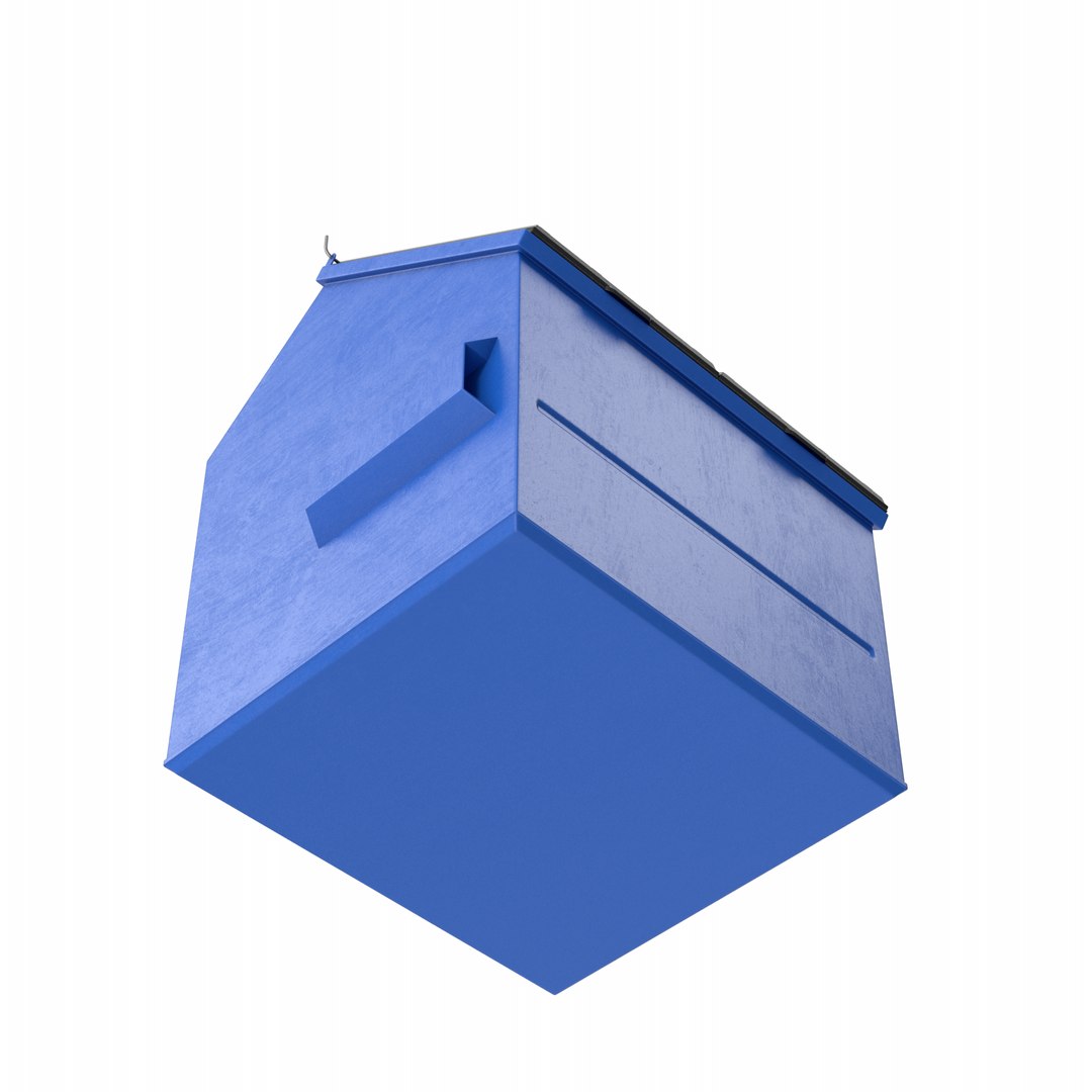 Blue Dumpster Model - TurboSquid 2191291