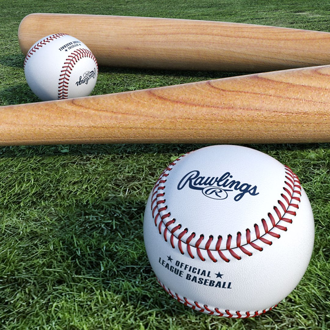 3d model of ball bat
