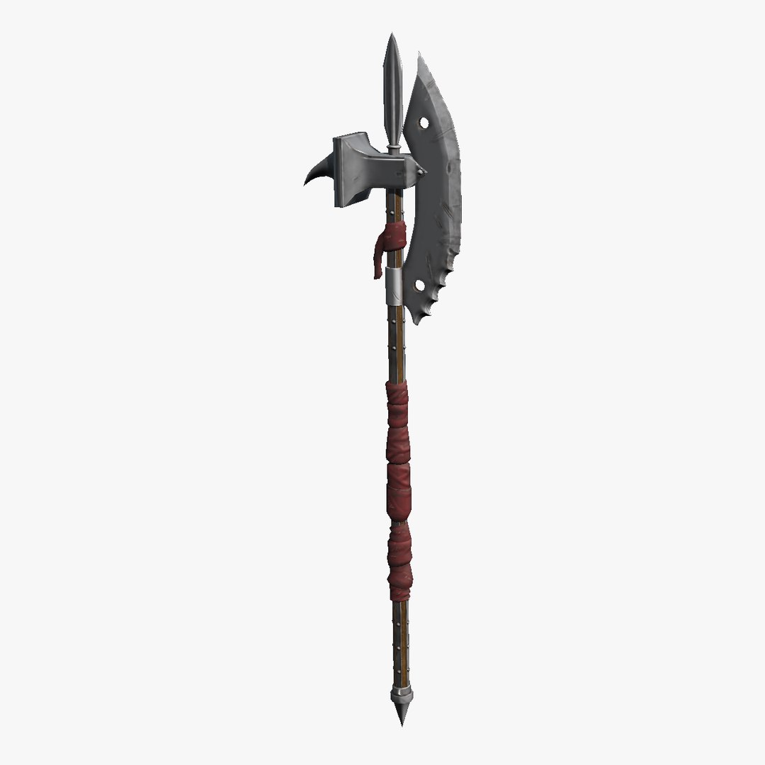 Stylized Steel Halberd 3D model - TurboSquid 1783828