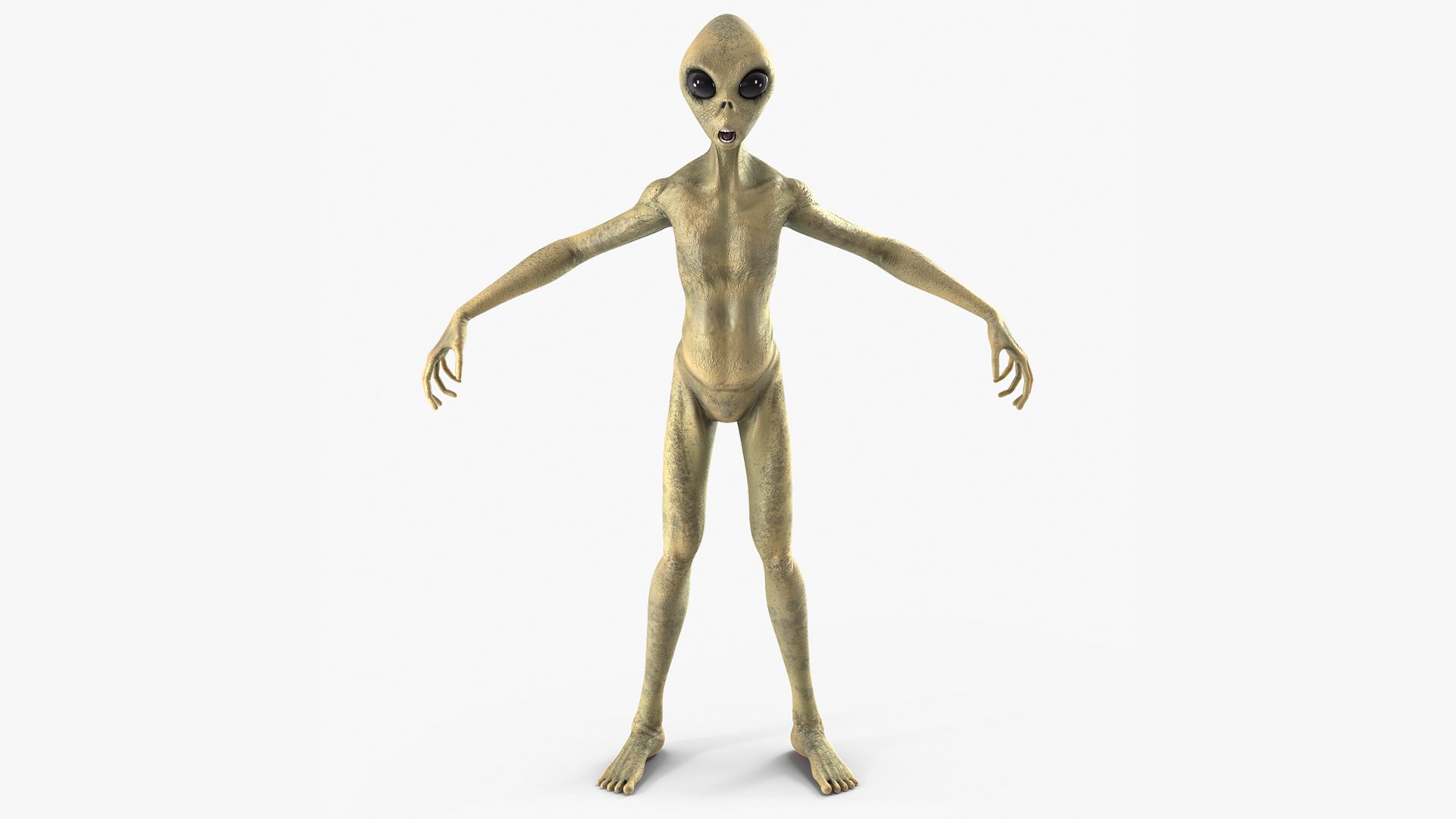 3D Humanoid Alien Creature model - TurboSquid 1871693