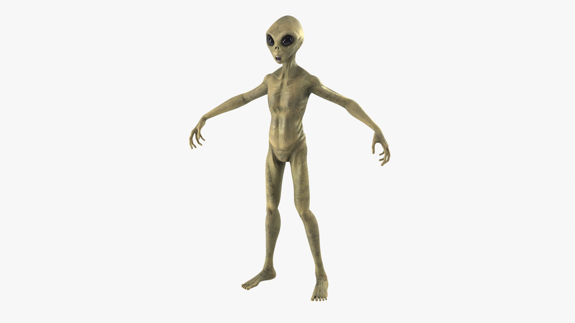 3D Humanoid Alien Creature Model - TurboSquid 1871693