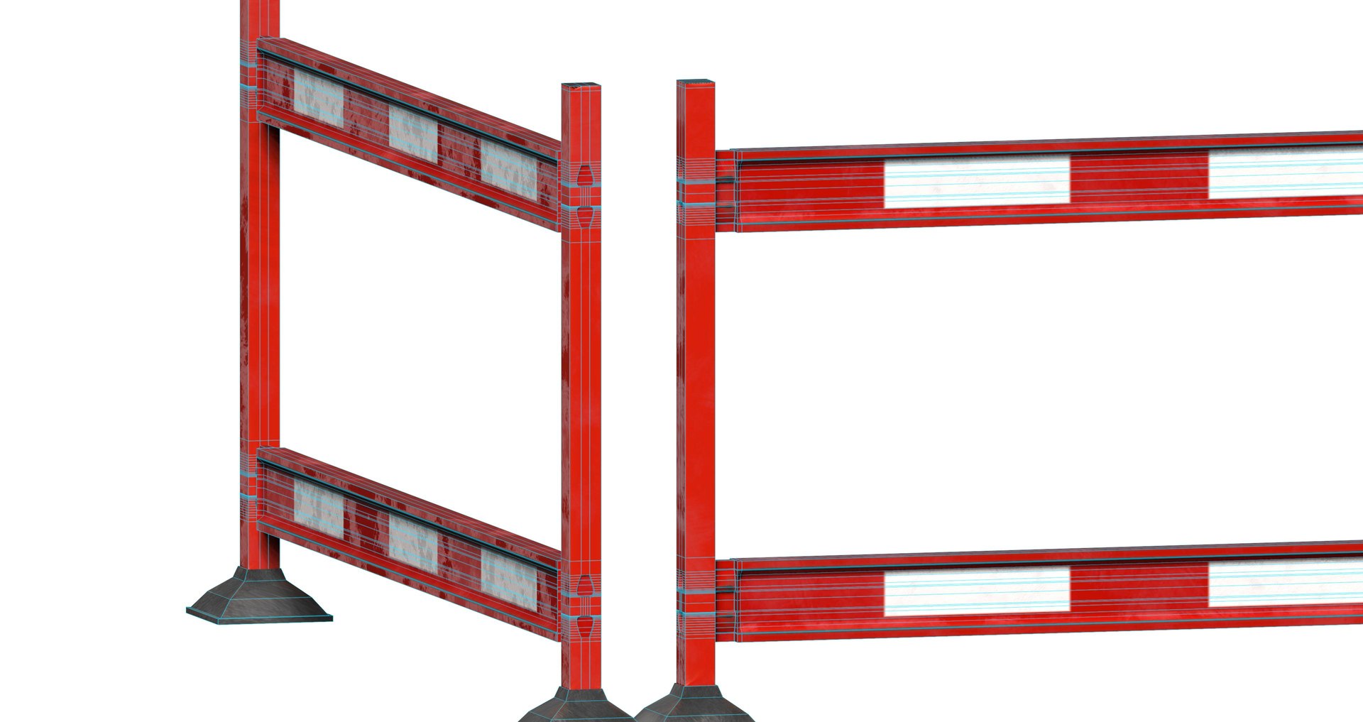 Traffic line temporary barrier systems 3D model - TurboSquid 2085588
