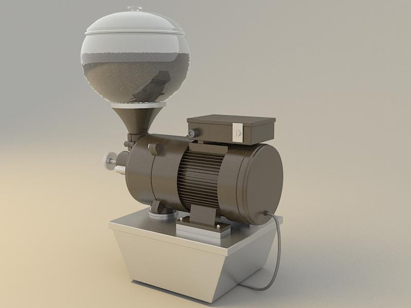 3d model coffee grinder