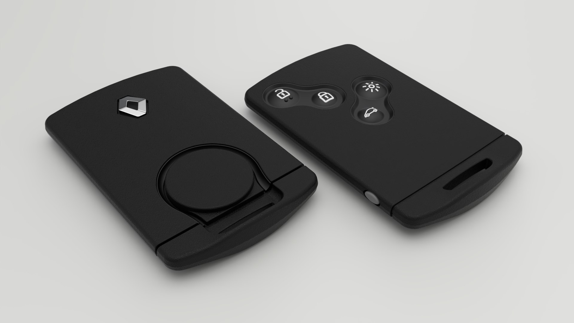 3D Renault Car Key Card - Remote Control Model - TurboSquid 1913671