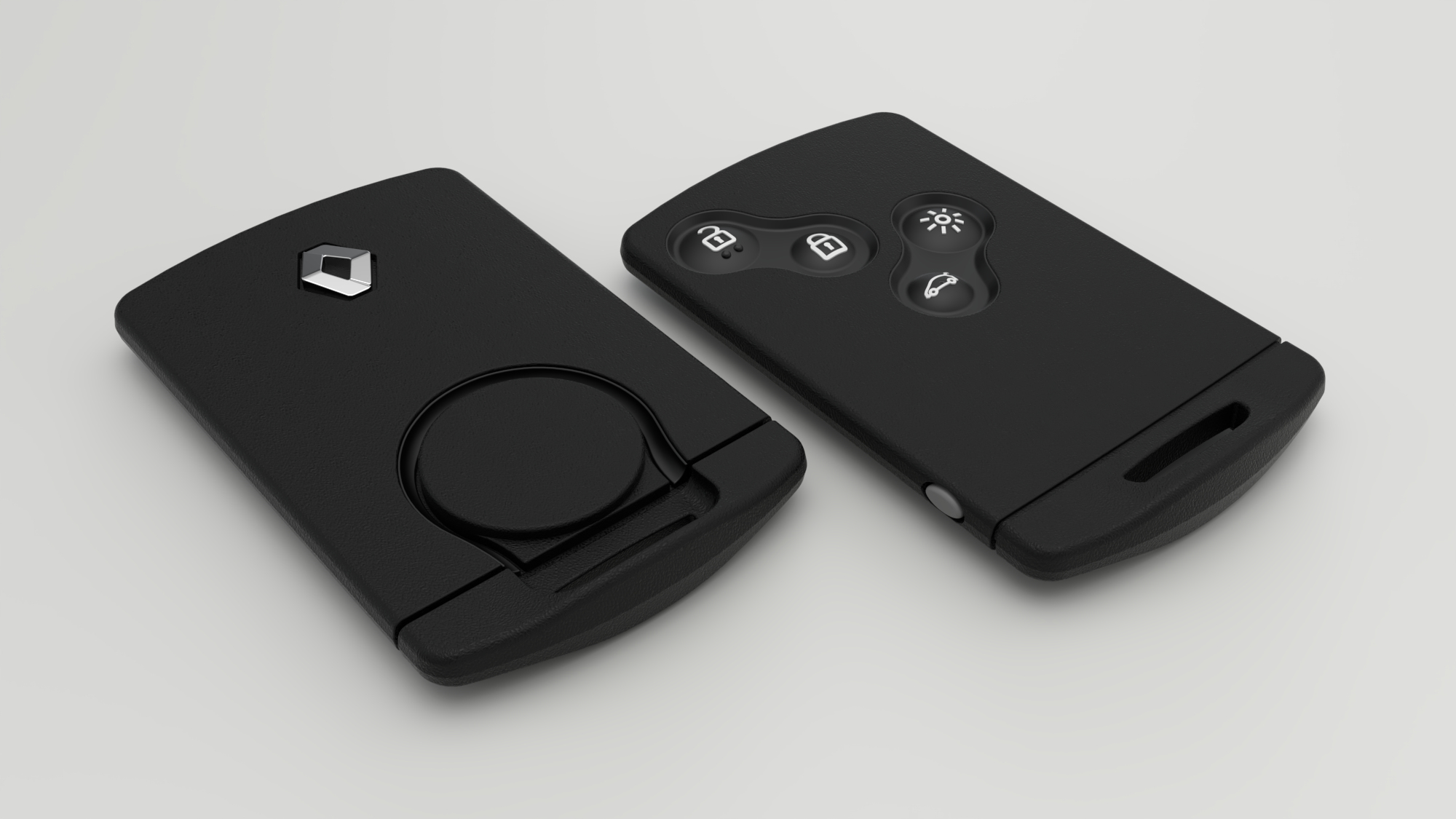 3D Renault Car Key Card - Remote Control model - TurboSquid 1913671