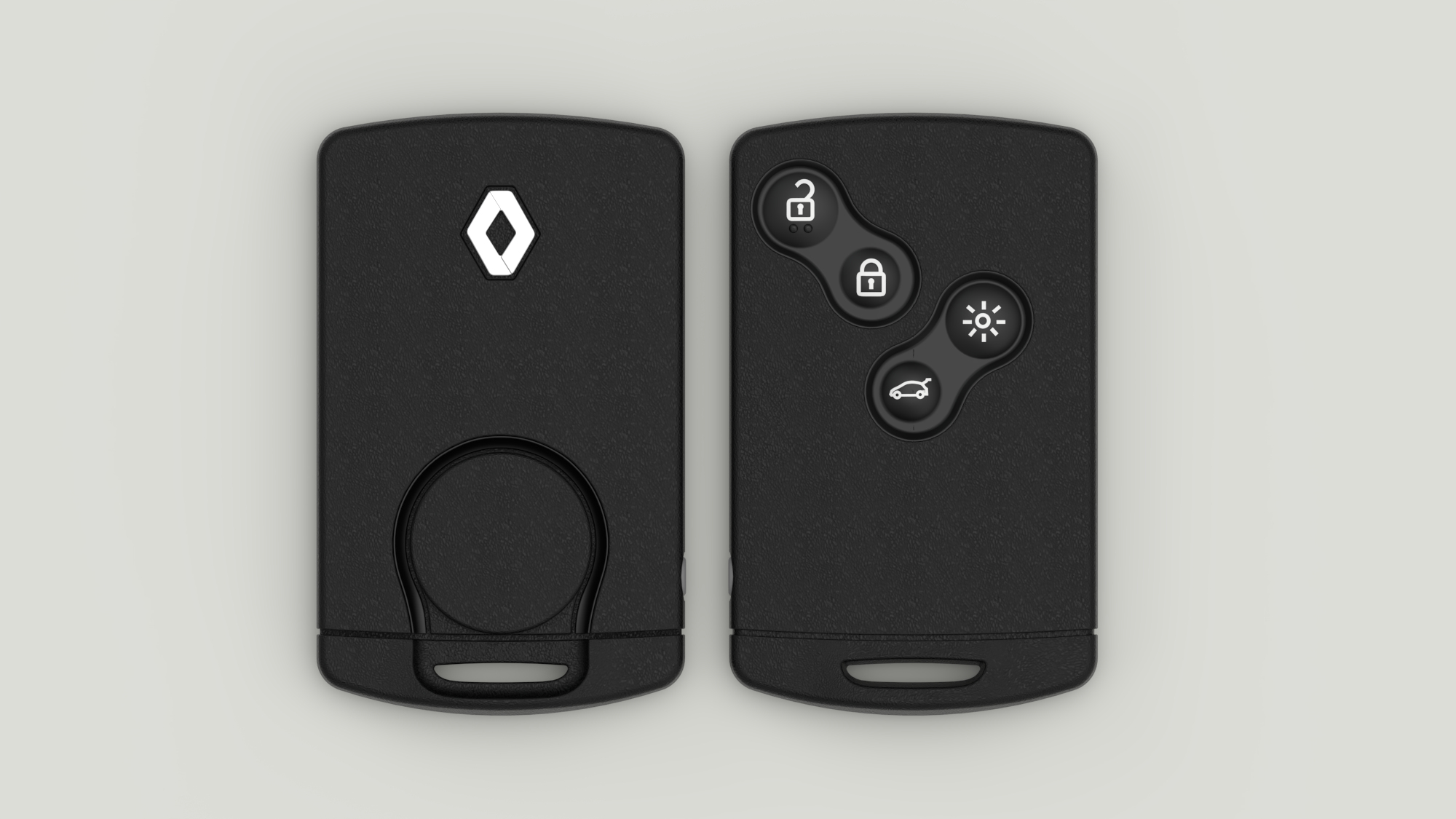 3D Renault Car Key Card - Remote Control model - TurboSquid 1913671