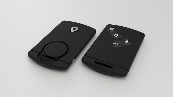 3D Renault Car Key Card - Remote Control model - TurboSquid 1913671