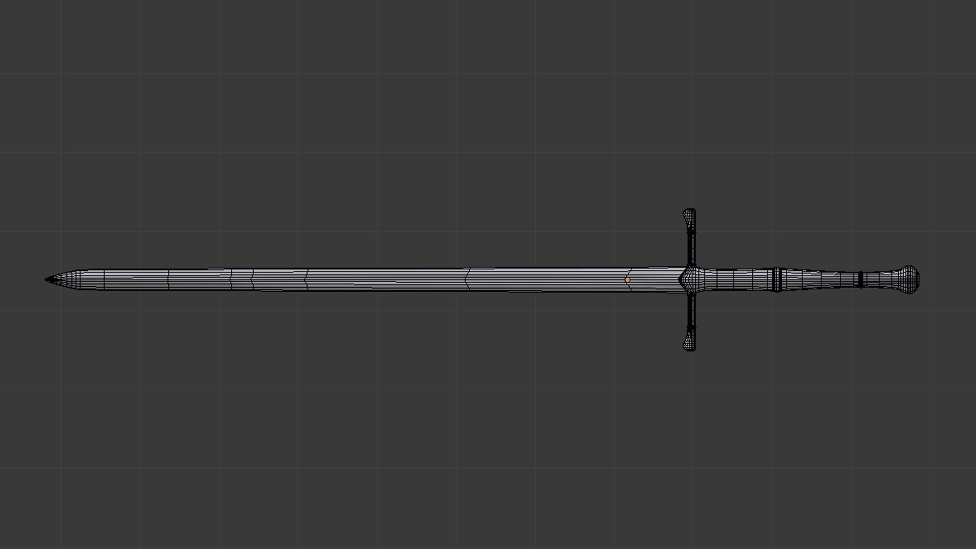 3d Model Long Sword - Ready