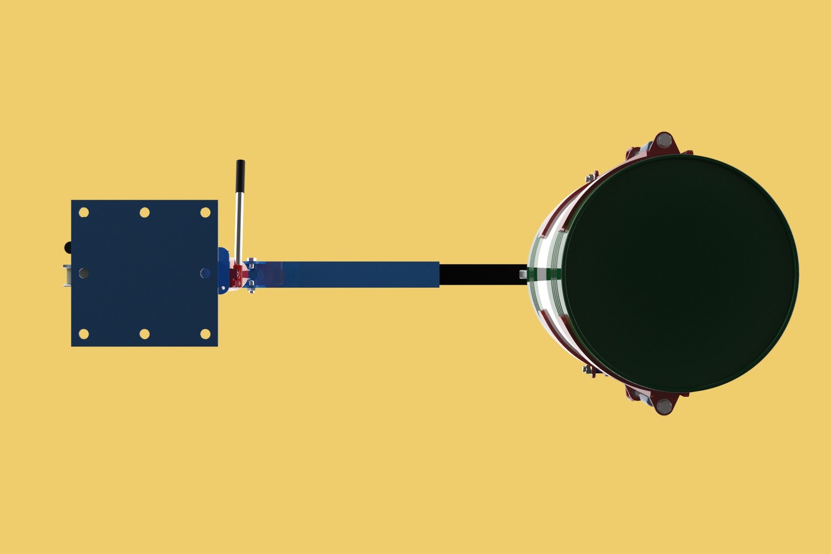 WINCH CRANE HOIST DRUM BARREL VERTICAL LIFTING CLAMP GRAB JIB 3D Model ...