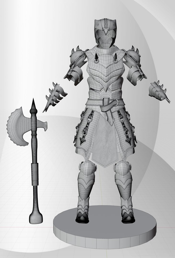 3D Styles Armor Low-poly 3D Model - TurboSquid 1806771