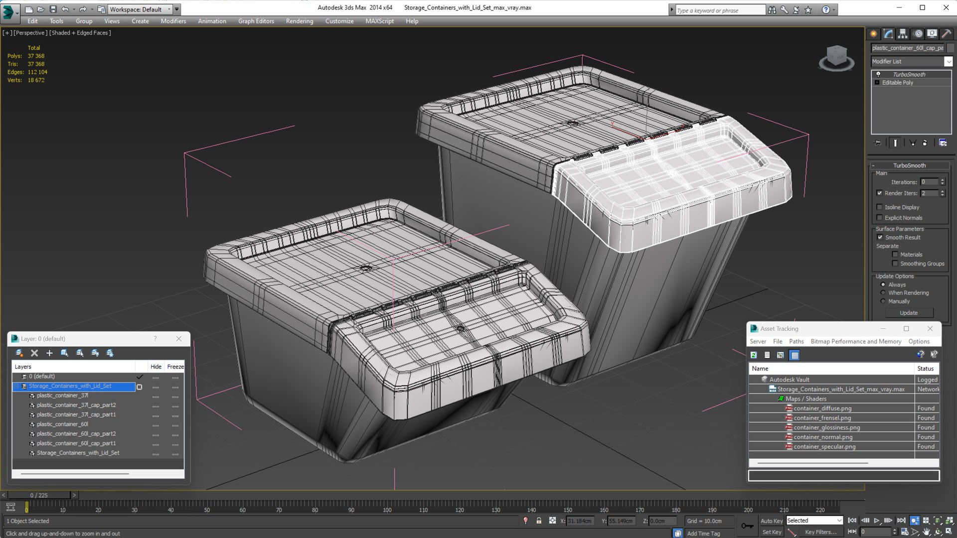 3D model Storage Containers with Lid Set - TurboSquid 2071358