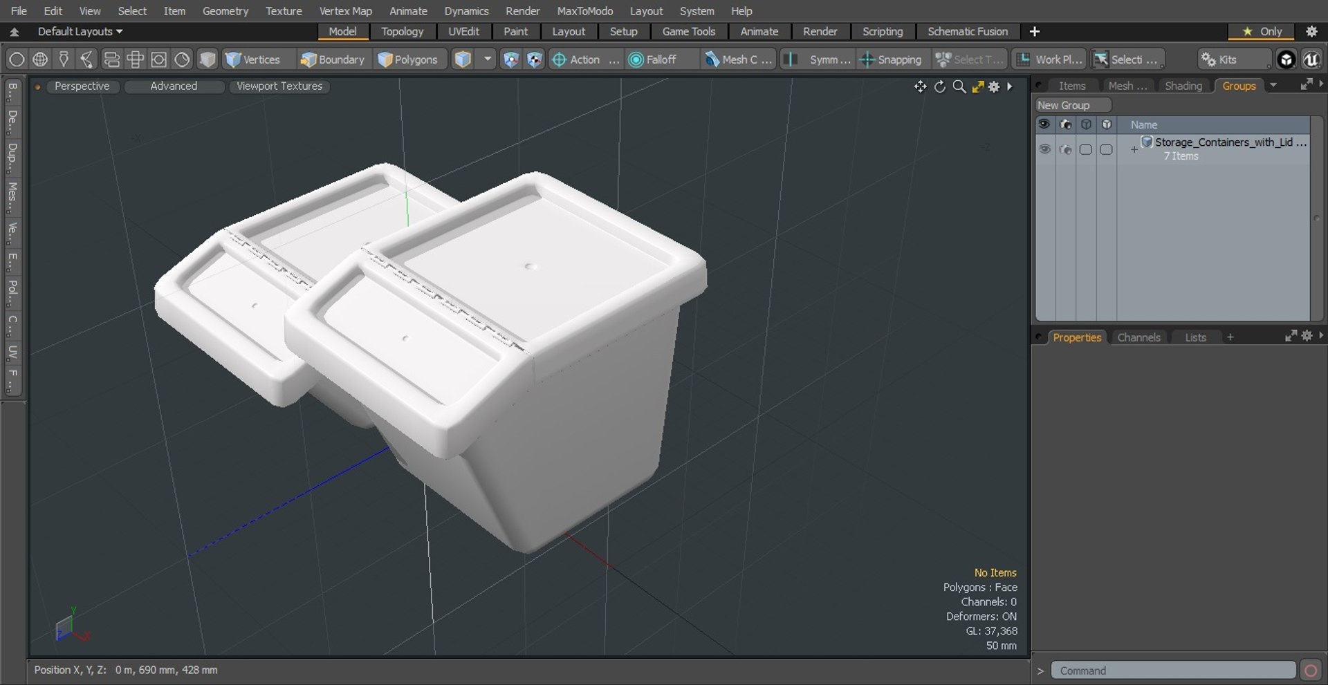 3D model Storage Containers with Lid Set - TurboSquid 2071358