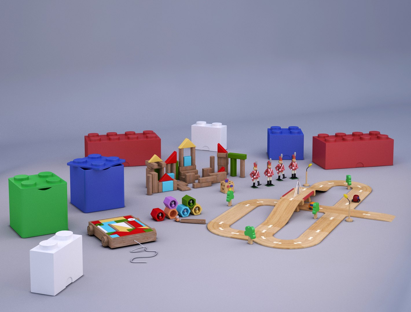 3D Toy Wood - TurboSquid 1609935