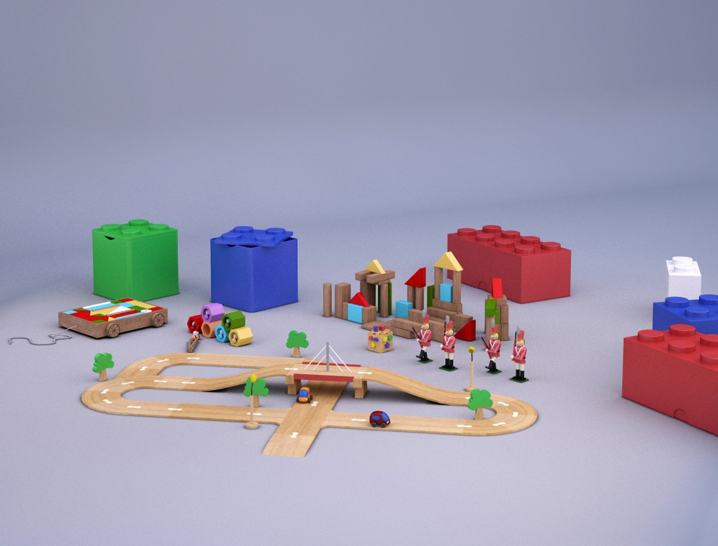 3D Toy Wood - TurboSquid 1609935