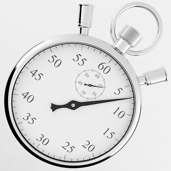 3D stop watch model - TurboSquid 1301066