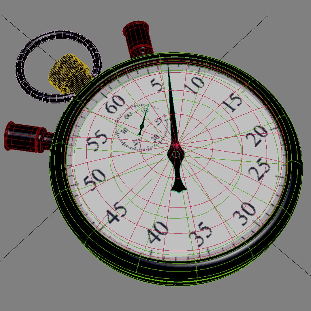 3D Stop Watch Model - TurboSquid 1301066