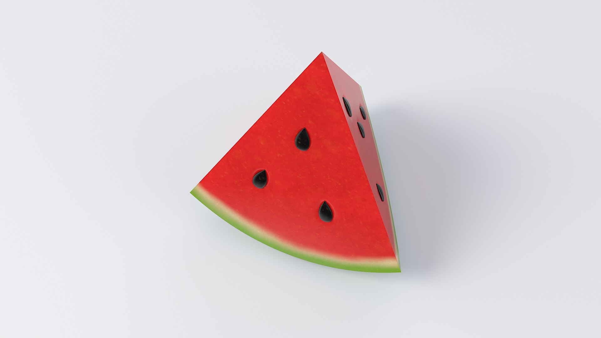 3D Cartoon Watermelon Slice 4 Model - TurboSquid 2104591