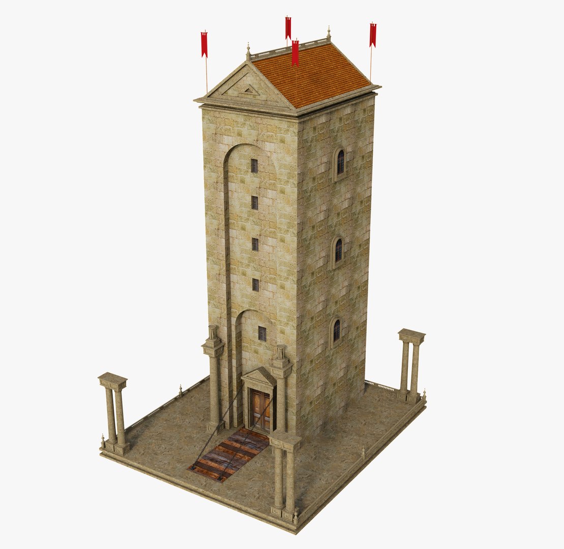Ancient Roman Tower 3D Model - TurboSquid 2326554