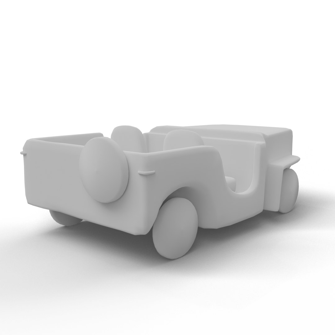 3D Vintage Wooden Toy Car - TurboSquid 2074518