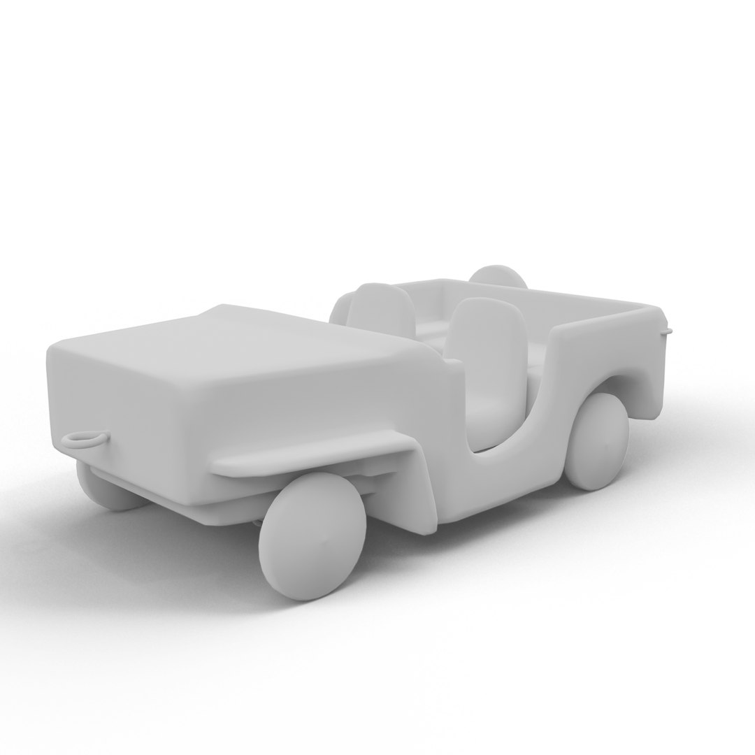 3D Vintage Wooden Toy Car - TurboSquid 2074518