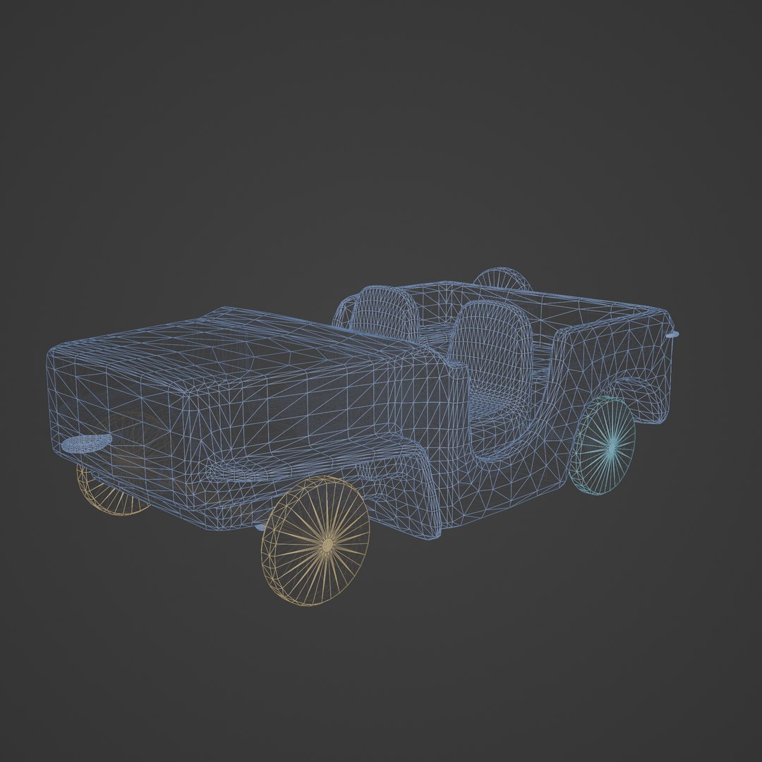 3D Vintage Wooden Toy Car - TurboSquid 2074518