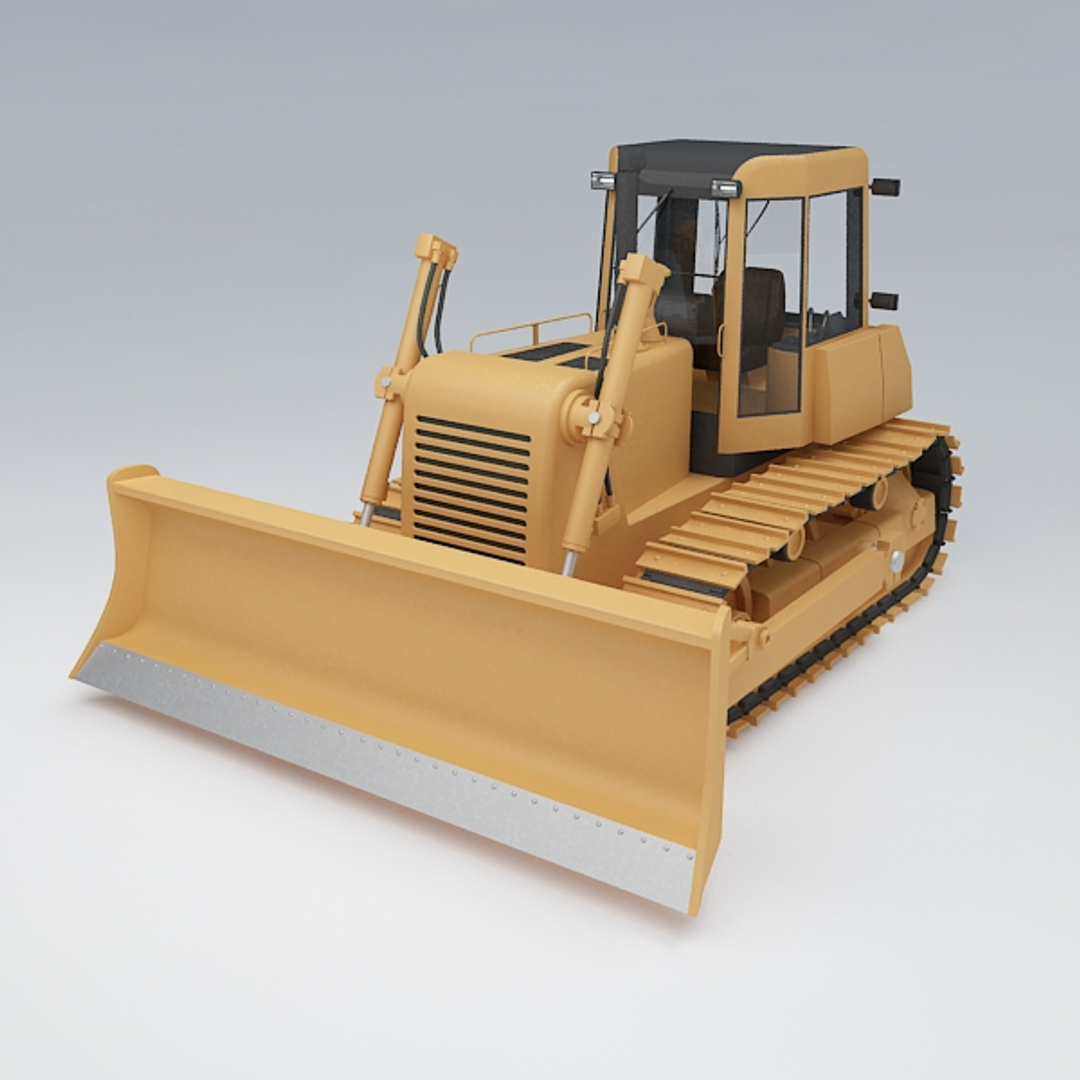 Bulldozer model - TurboSquid 581608