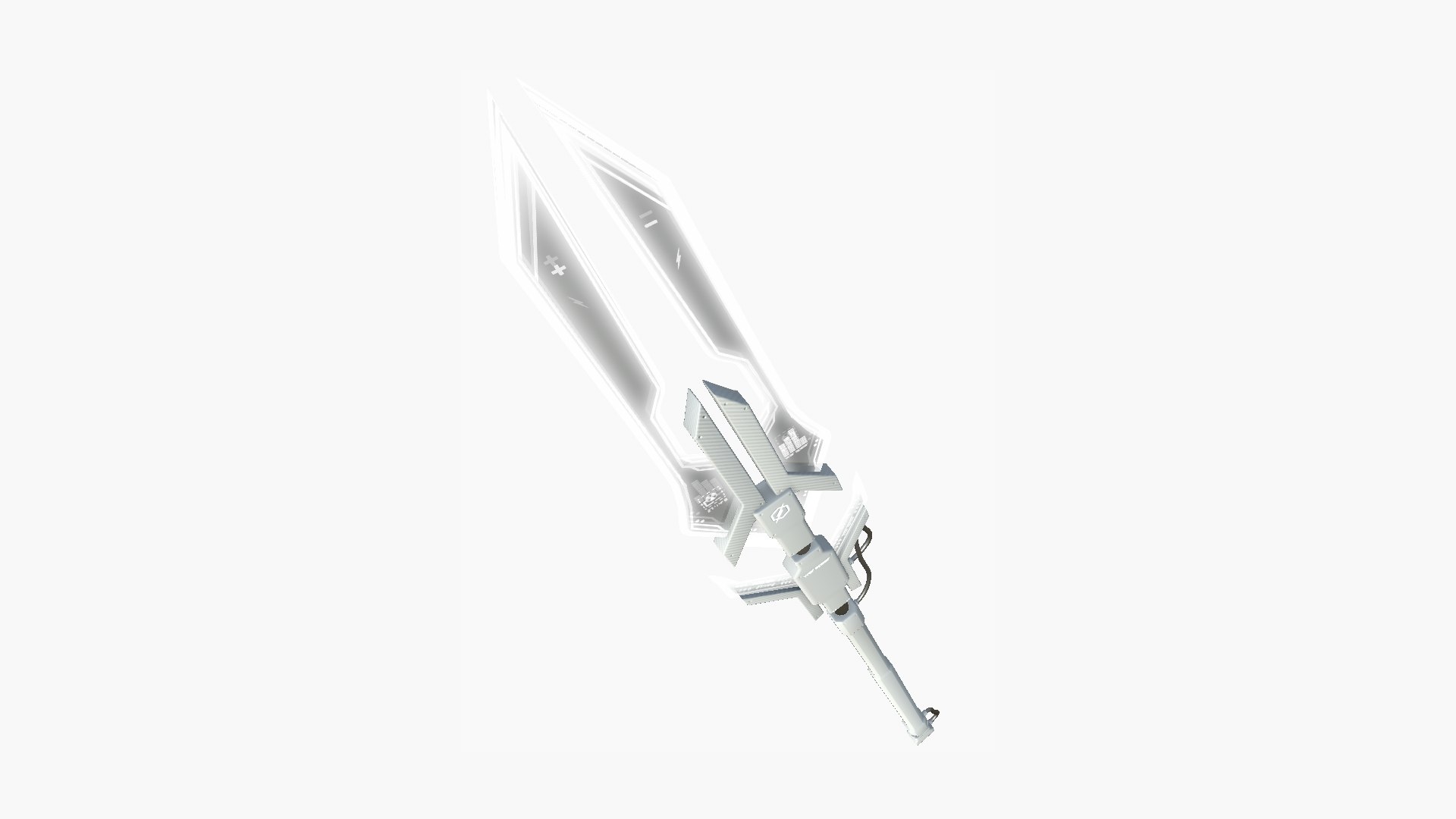 3D SciFi War Spear A06 Full White - Sci Fi Weapon Design - TurboSquid ...