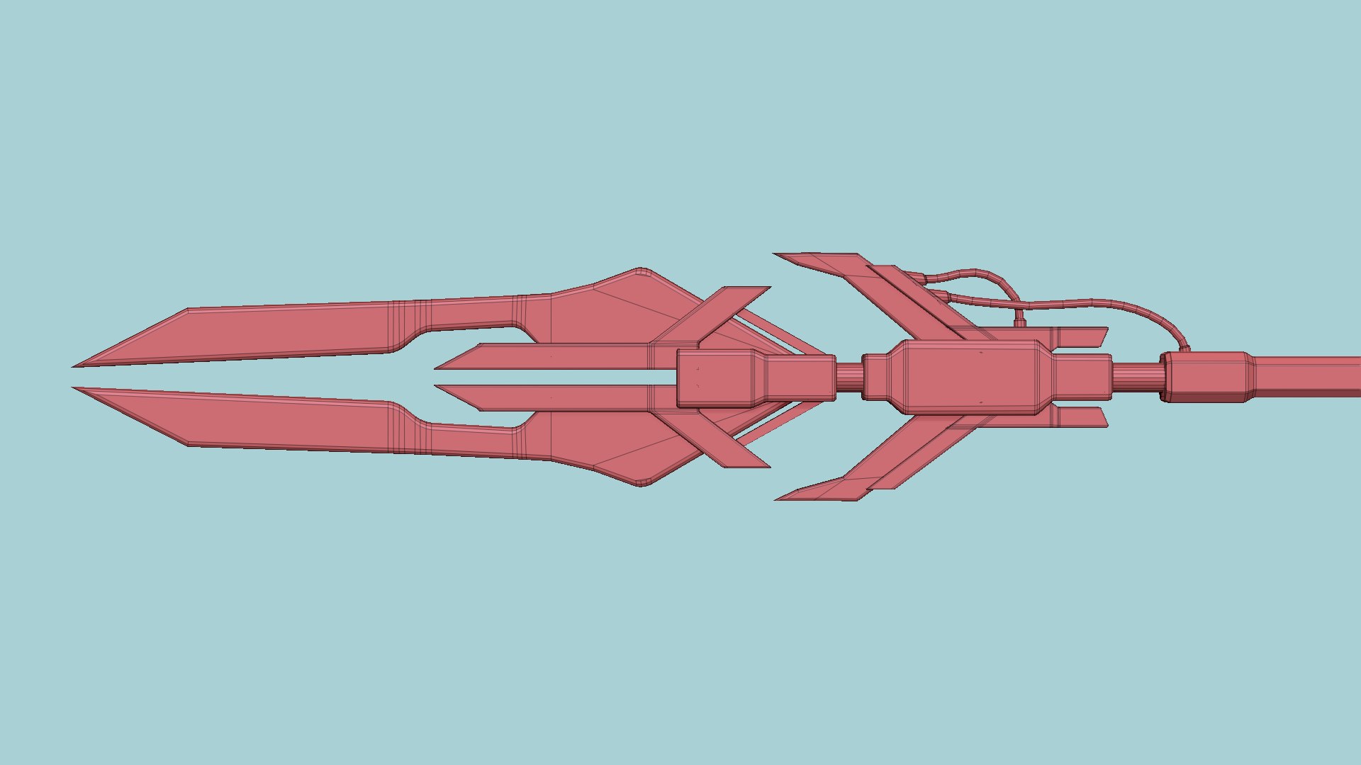 3D SciFi War Spear A06 Full White - Sci Fi Weapon Design - TurboSquid ...