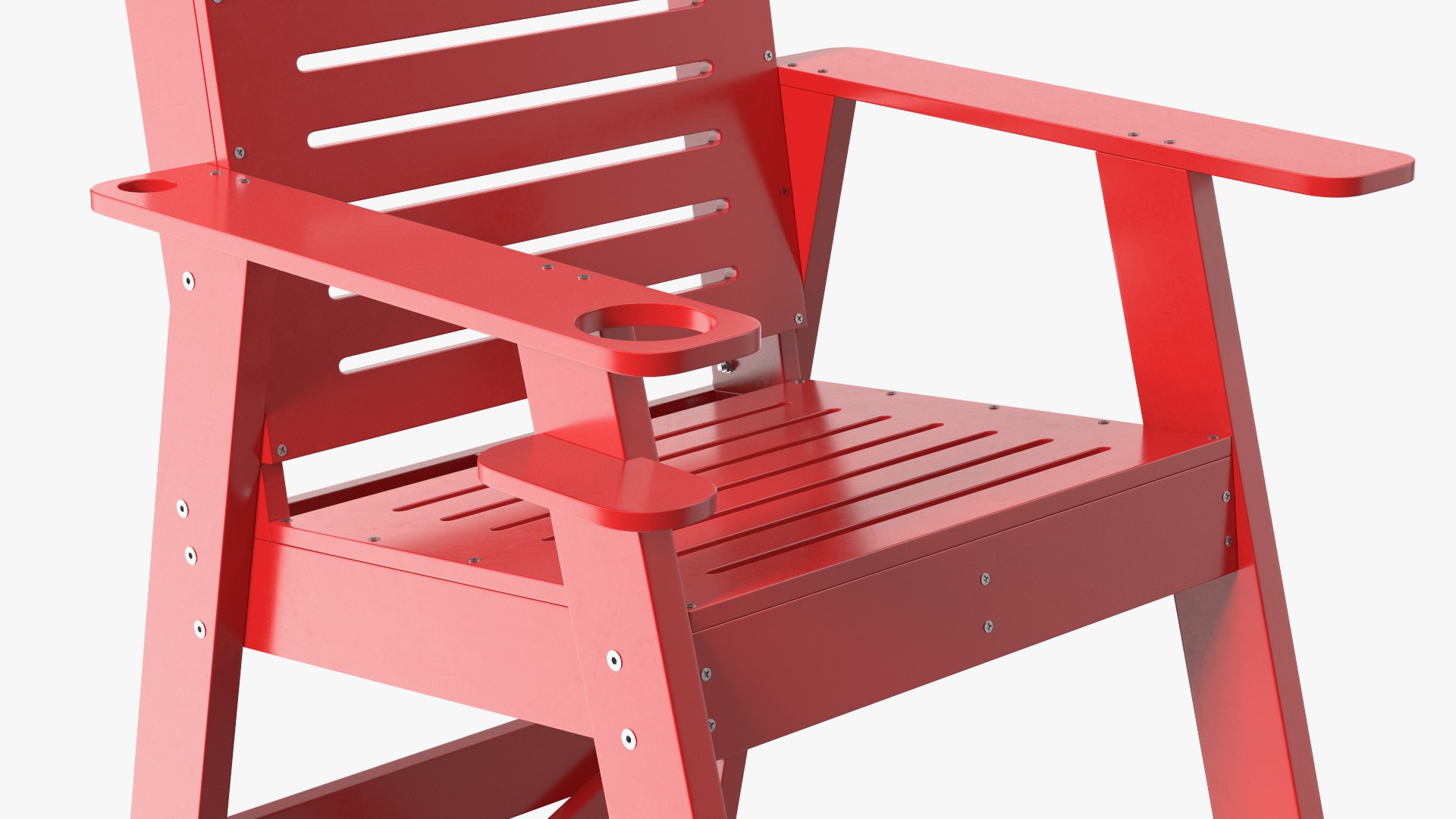 Lifeguard Chair Red 3D - TurboSquid 1941792