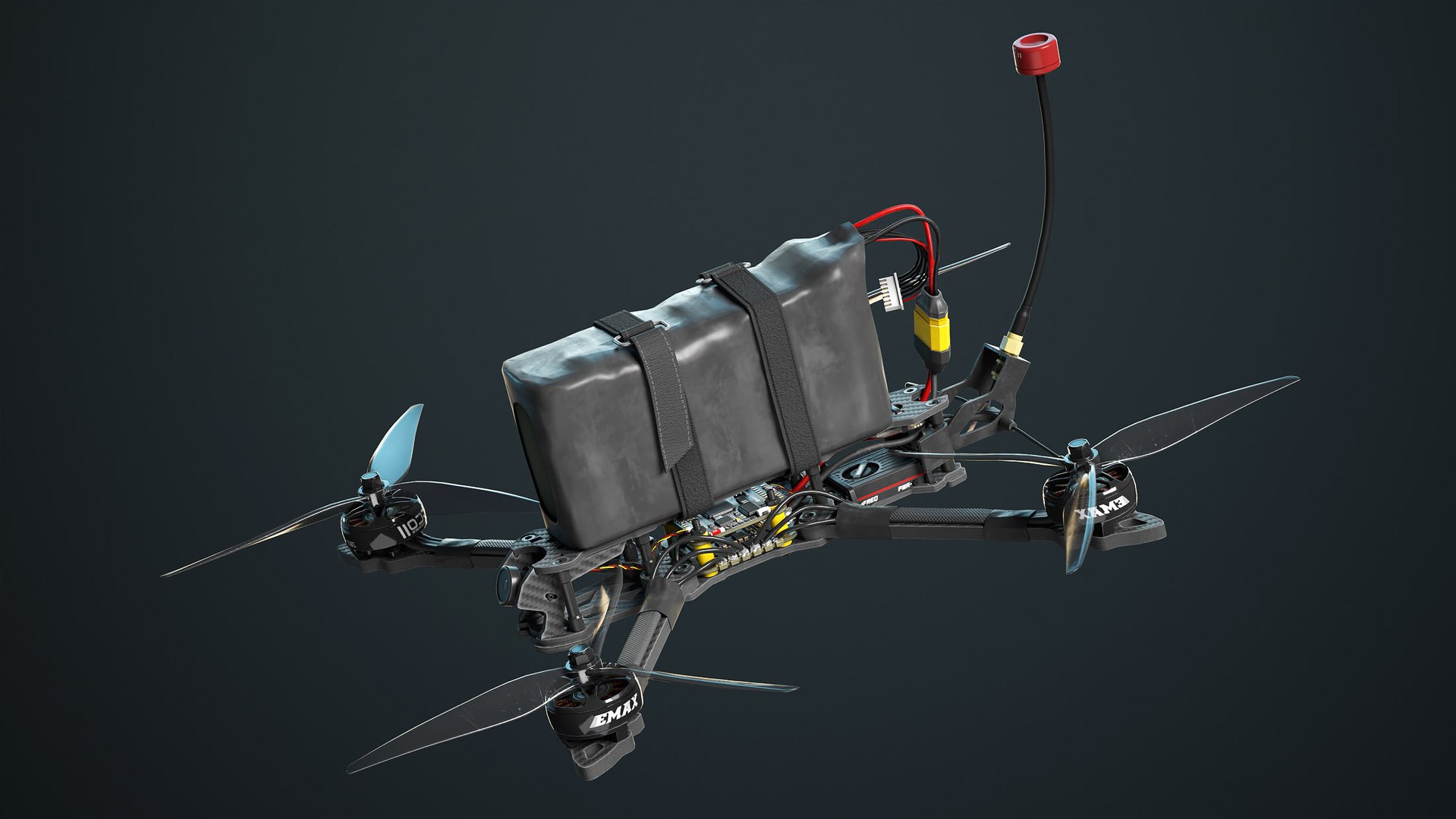 3D FPV Drone 7 Inches - TurboSquid 2367895