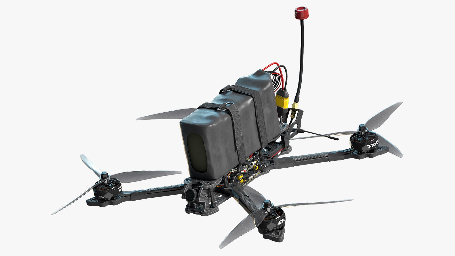 3D FPV Drone 7 Inches - TurboSquid 2367895