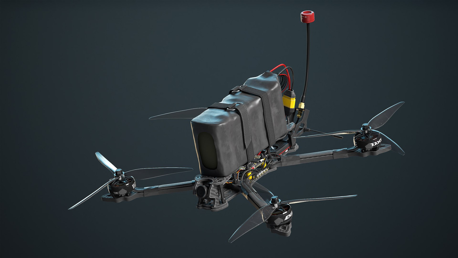 3D FPV Drone 7 Inches - TurboSquid 2367895