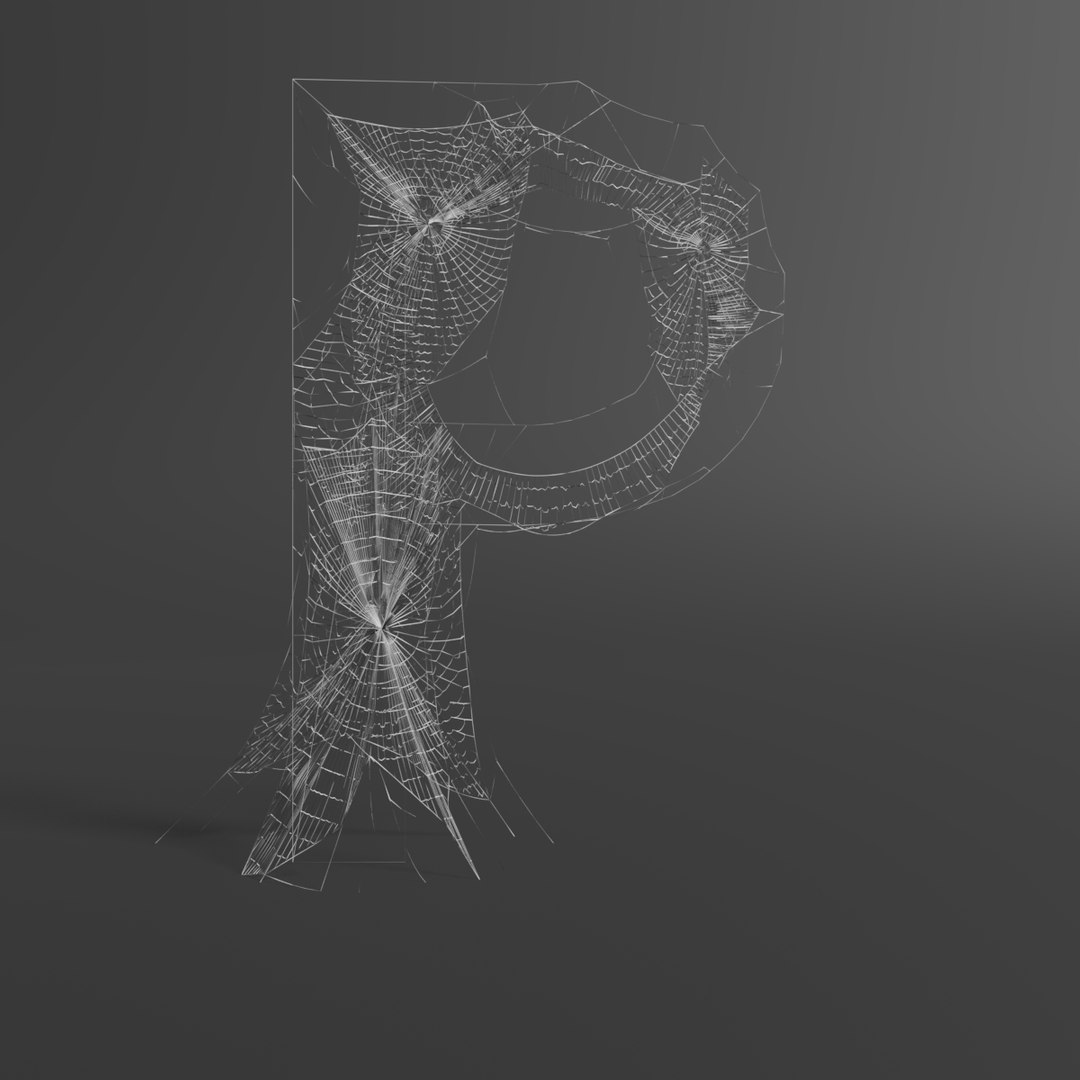 Web Letter P 3D Model - TurboSquid 1310514