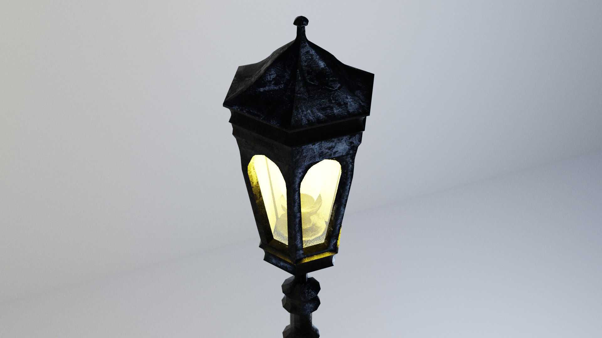 Street Lantern Hexagonal 3D Model - TurboSquid 1605139