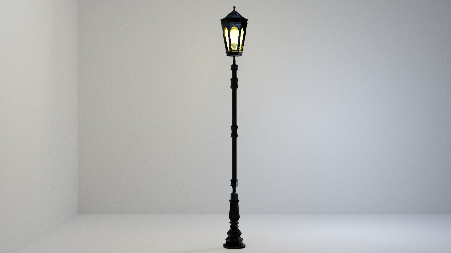 Street Lantern Hexagonal 3D Model - TurboSquid 1605139