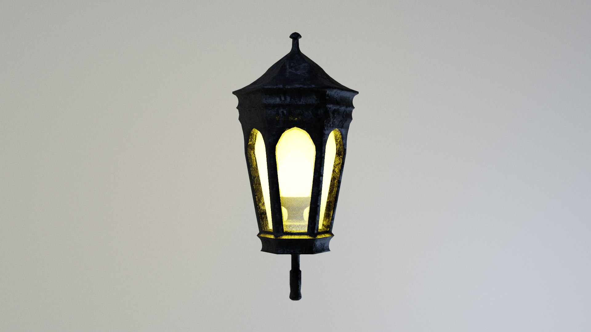 Street Lantern Hexagonal 3D Model - TurboSquid 1605139