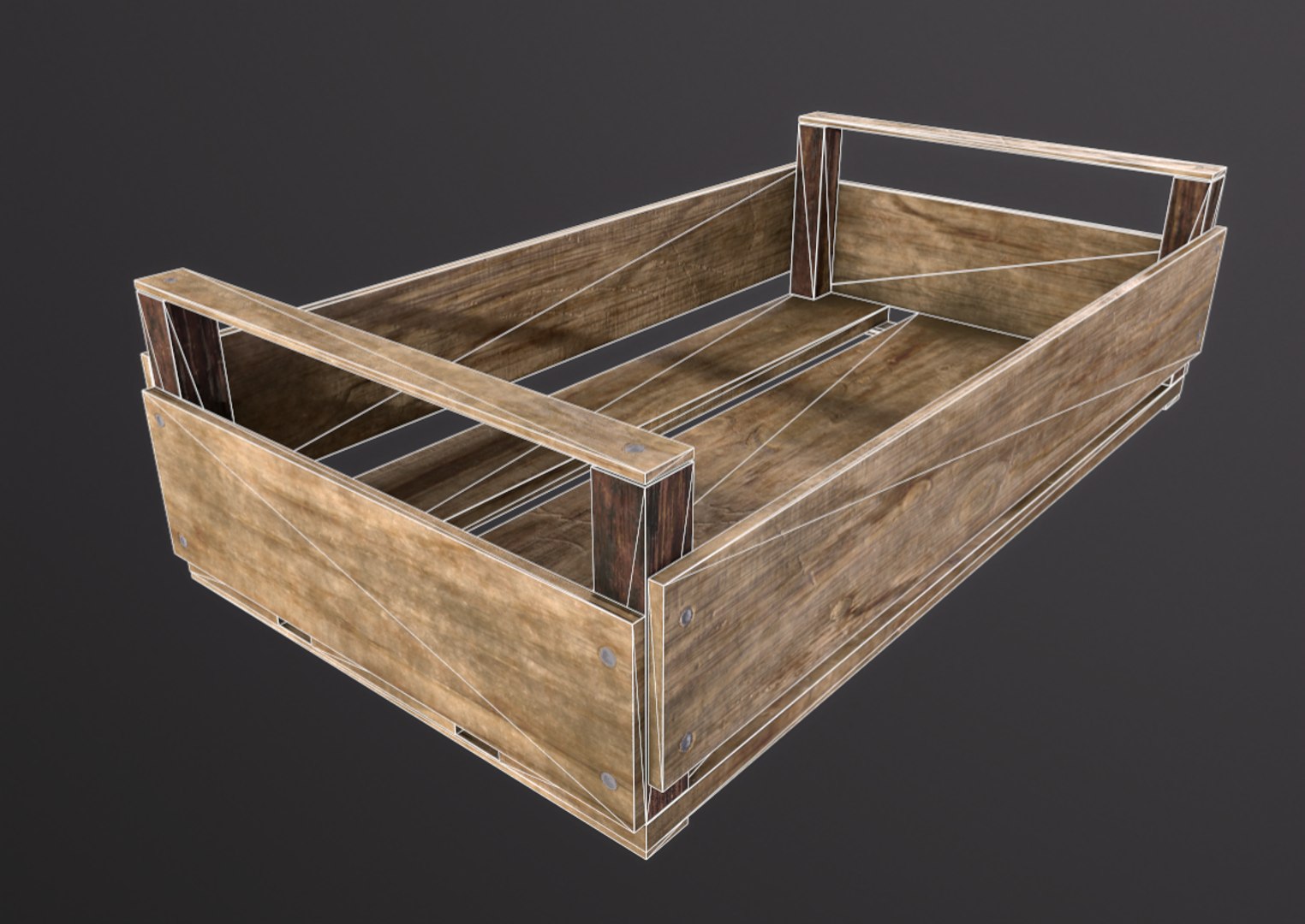 Wooden Crate Game Ready Ideal For Street Market 3D Model - TurboSquid ...