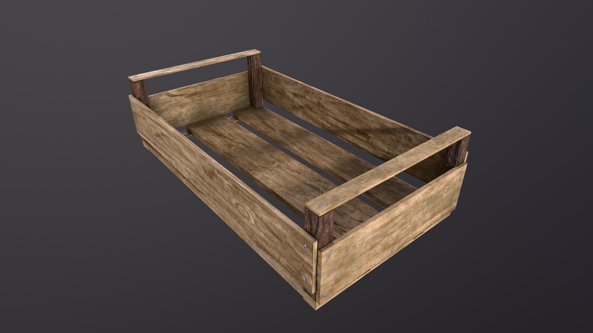 Wooden Crate Game Ready Ideal For Street Market 3D Model - TurboSquid ...