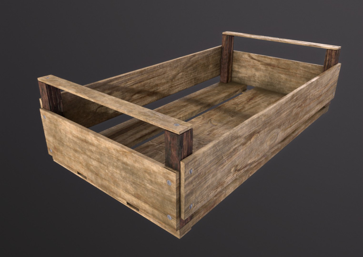 Wooden Crate Game Ready Ideal For Street Market 3D Model - TurboSquid ...