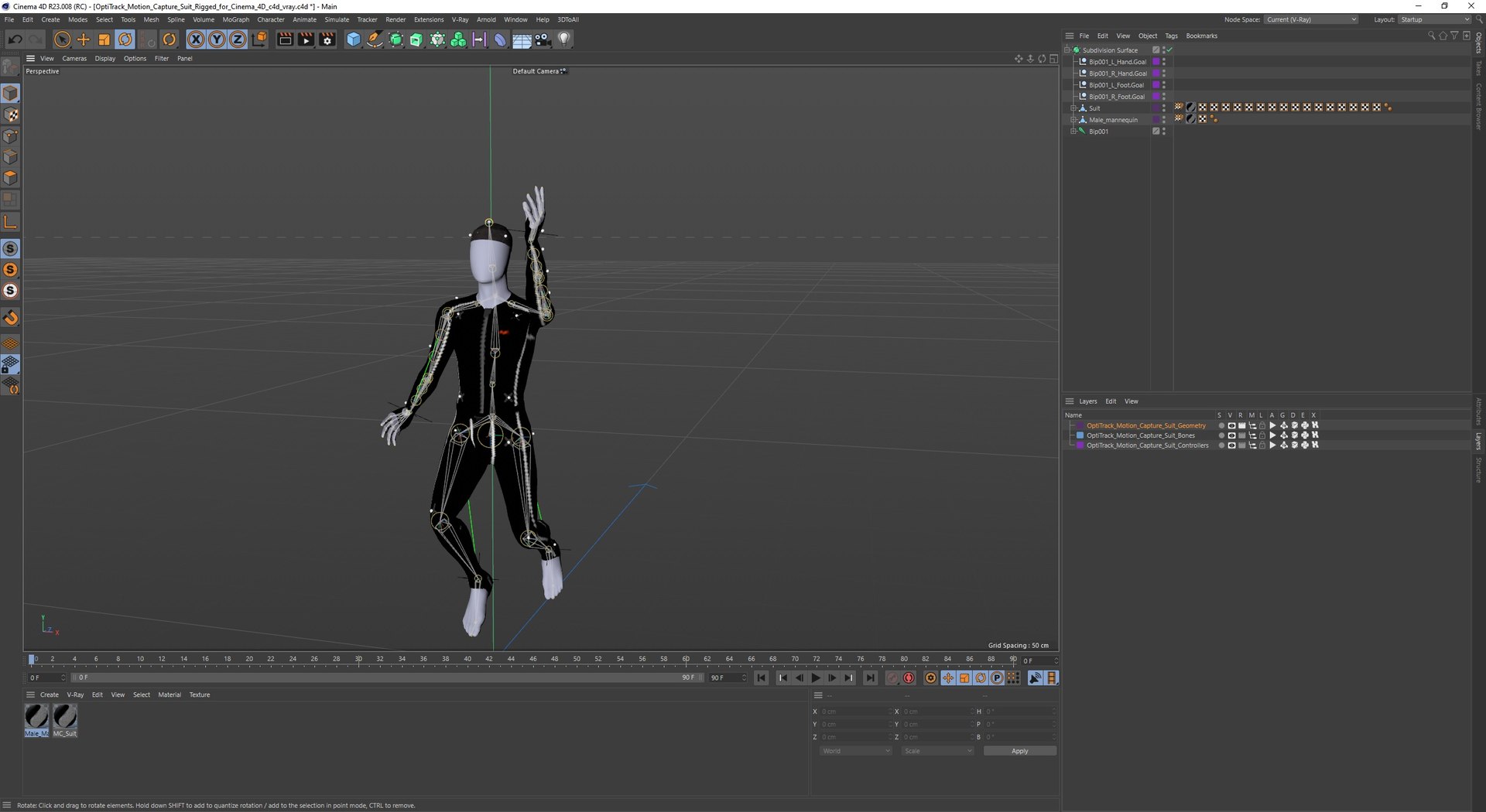 3D Model OptiTrack Motion Capture Suit Rigged For Cinema 4D - TurboSquid 2330258