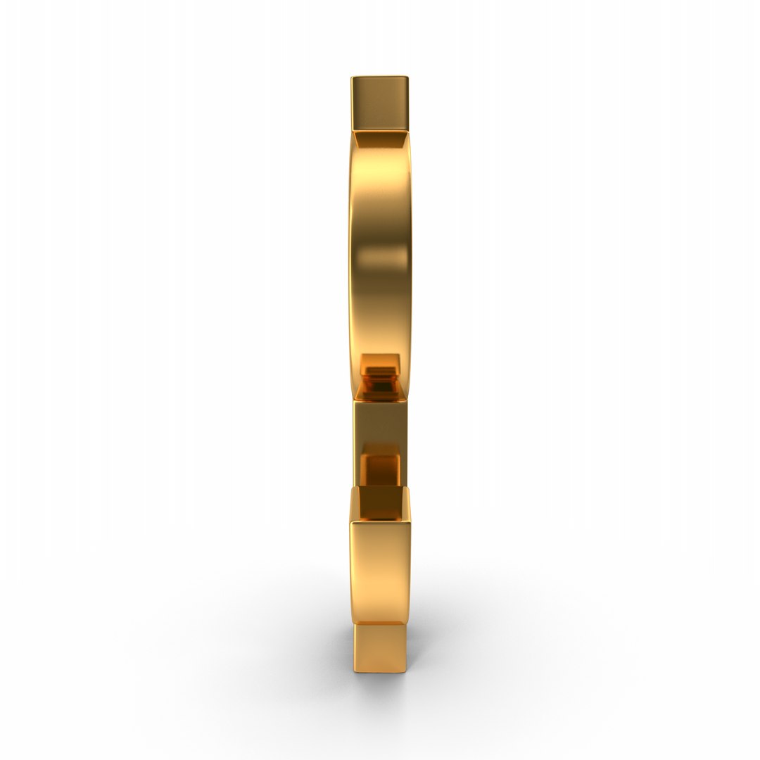 USD Symbol Gold 3D Model - TurboSquid 2316646
