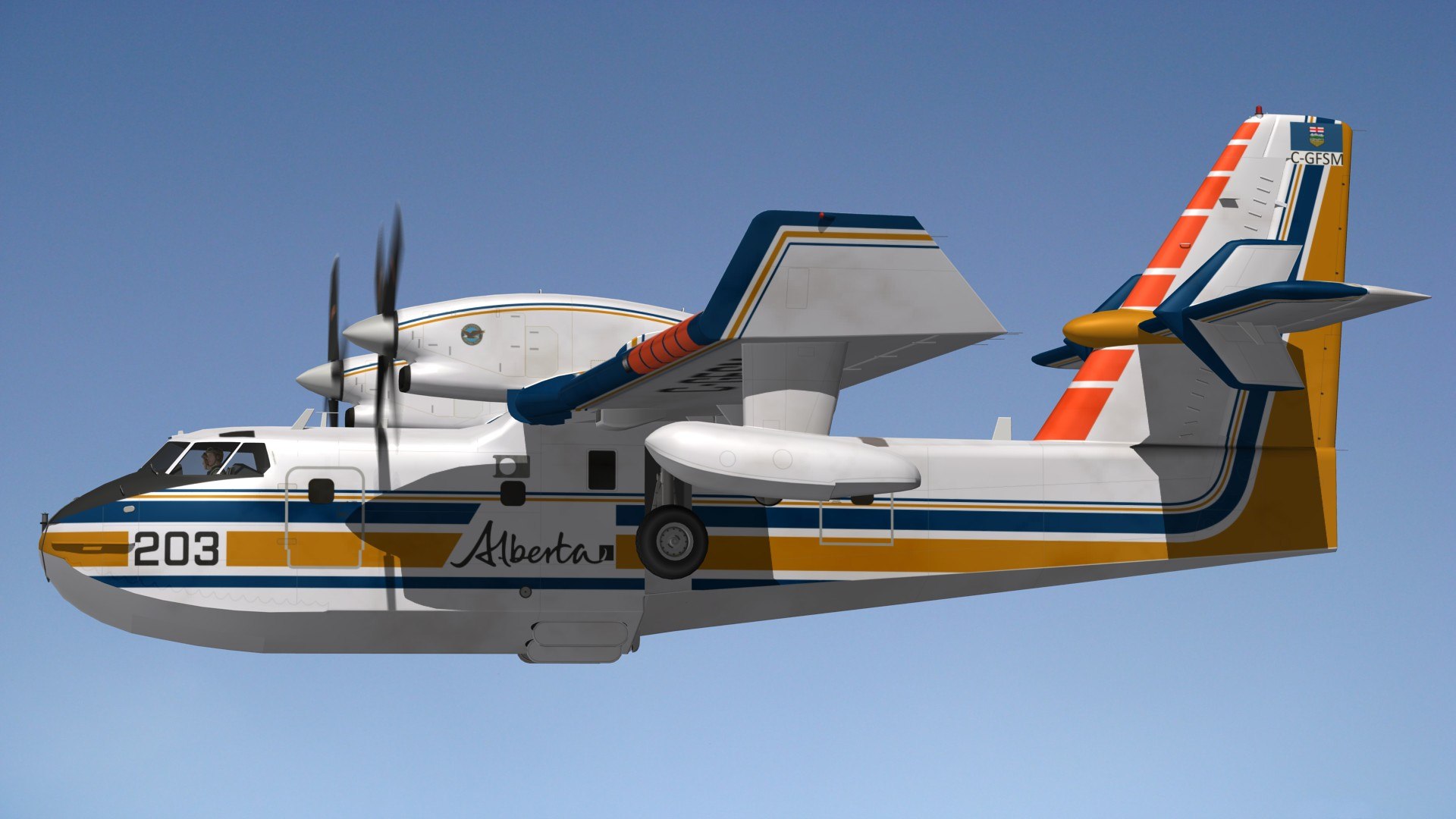 3D CL415 Firefighter Canada Model - TurboSquid 2109591