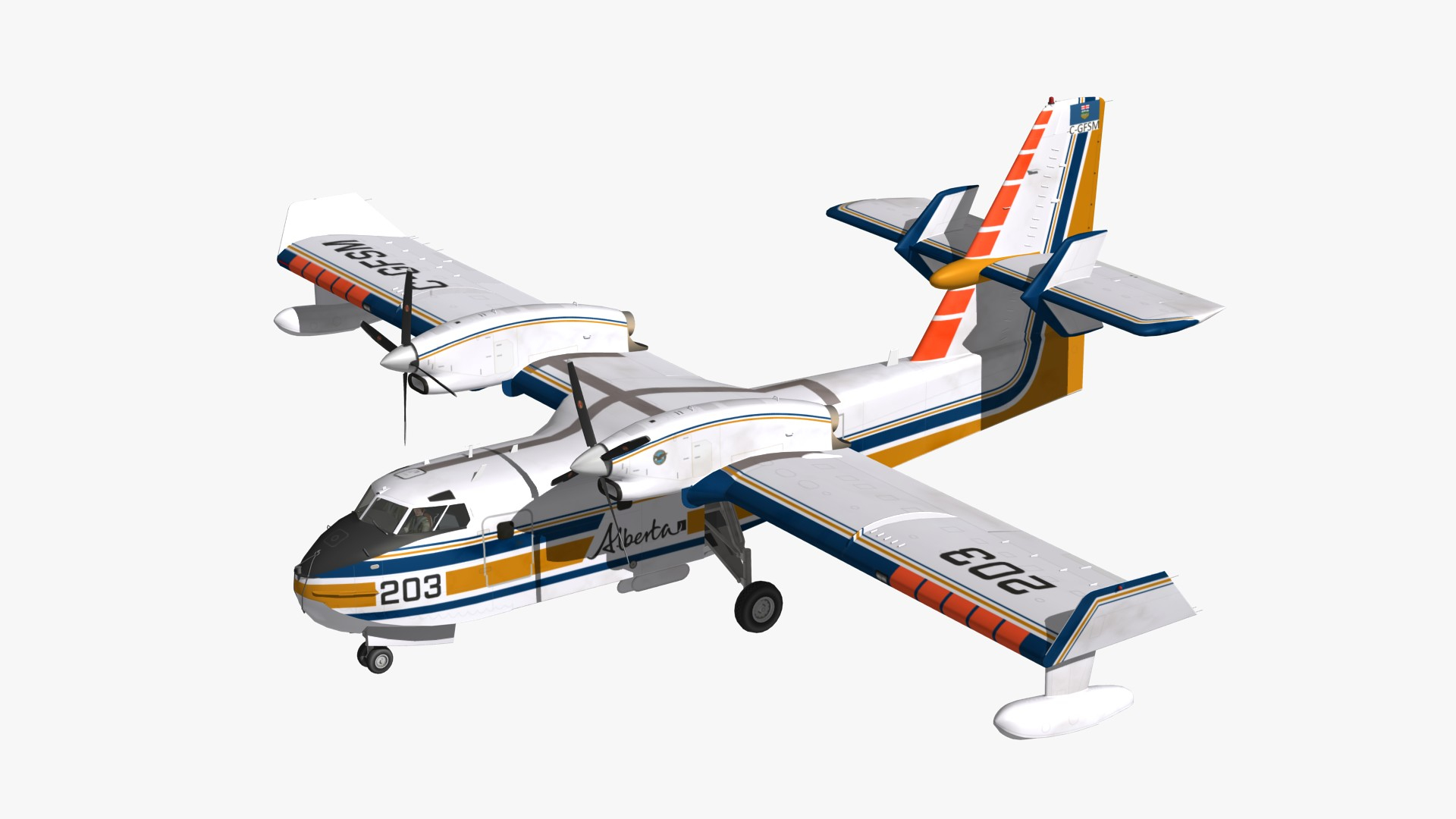 3D CL415 firefighter Canada model - TurboSquid 2109591