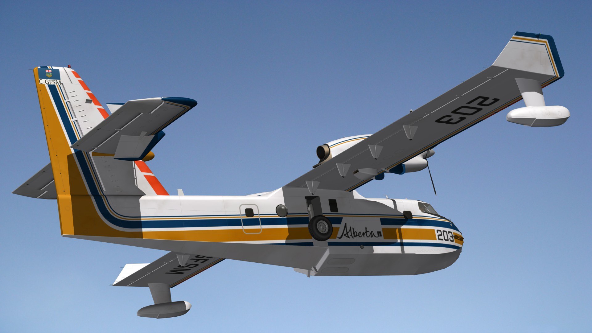 3D CL415 Firefighter Canada Model - TurboSquid 2109591