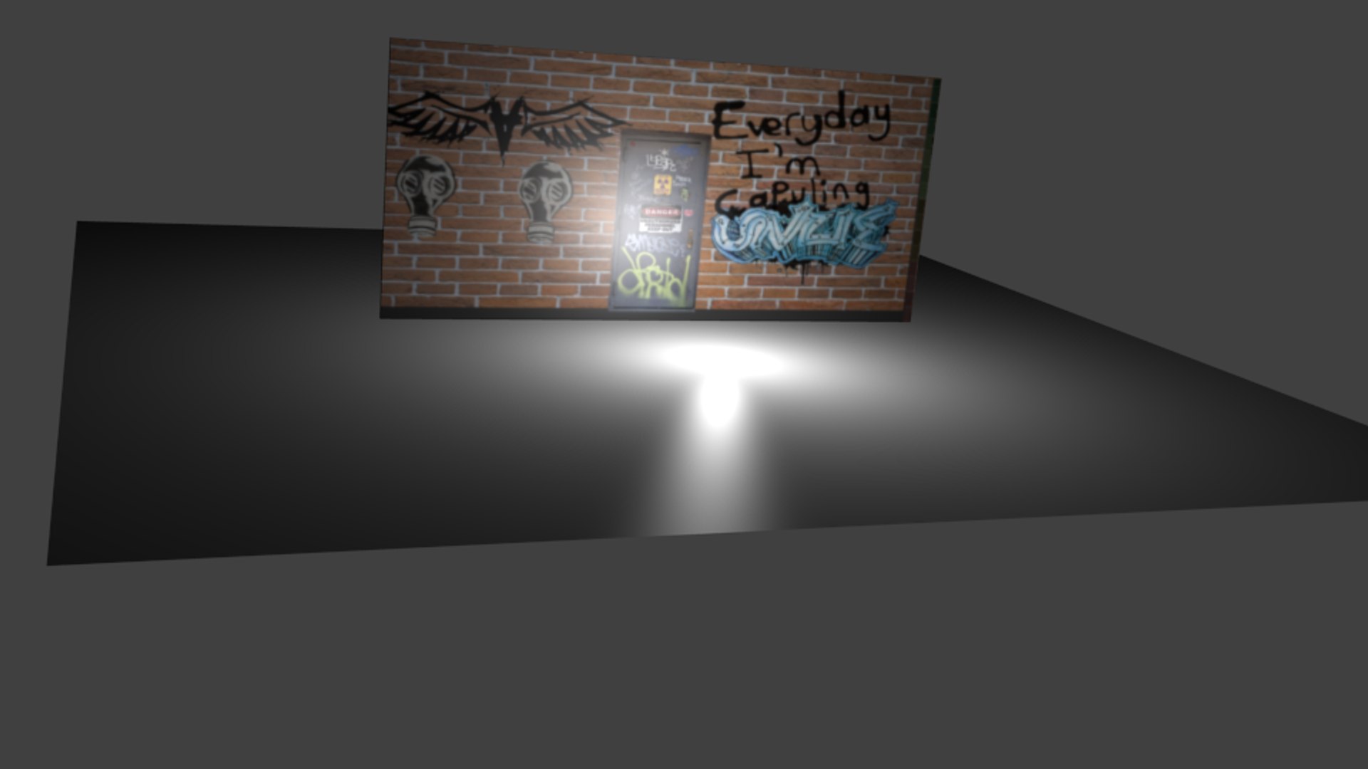 3ds wall urban graffiti