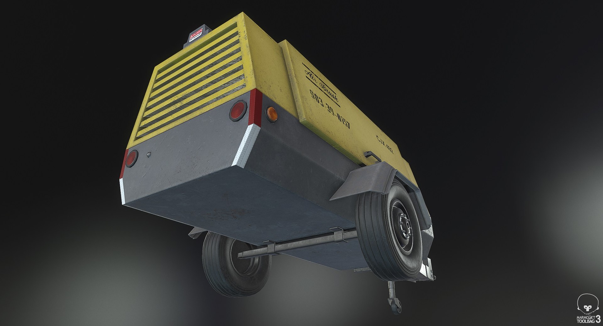 Towable Compressor 3D - TurboSquid 1219719