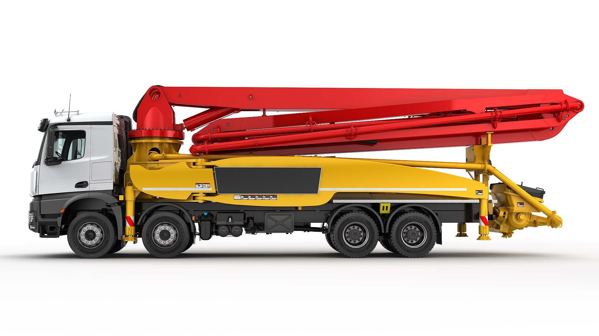 Concrete Pump 8X4 Rigged 3D model - TurboSquid 1818248