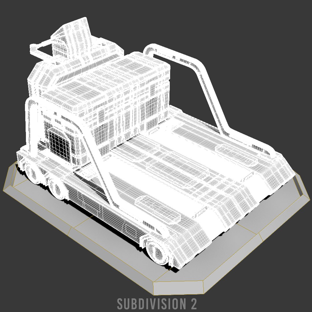 3d Model Sci Fi Lift Platform