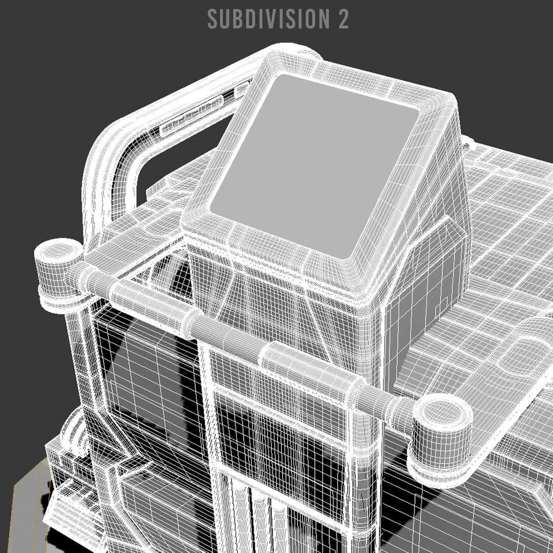 3d Model Sci Fi Lift Platform
