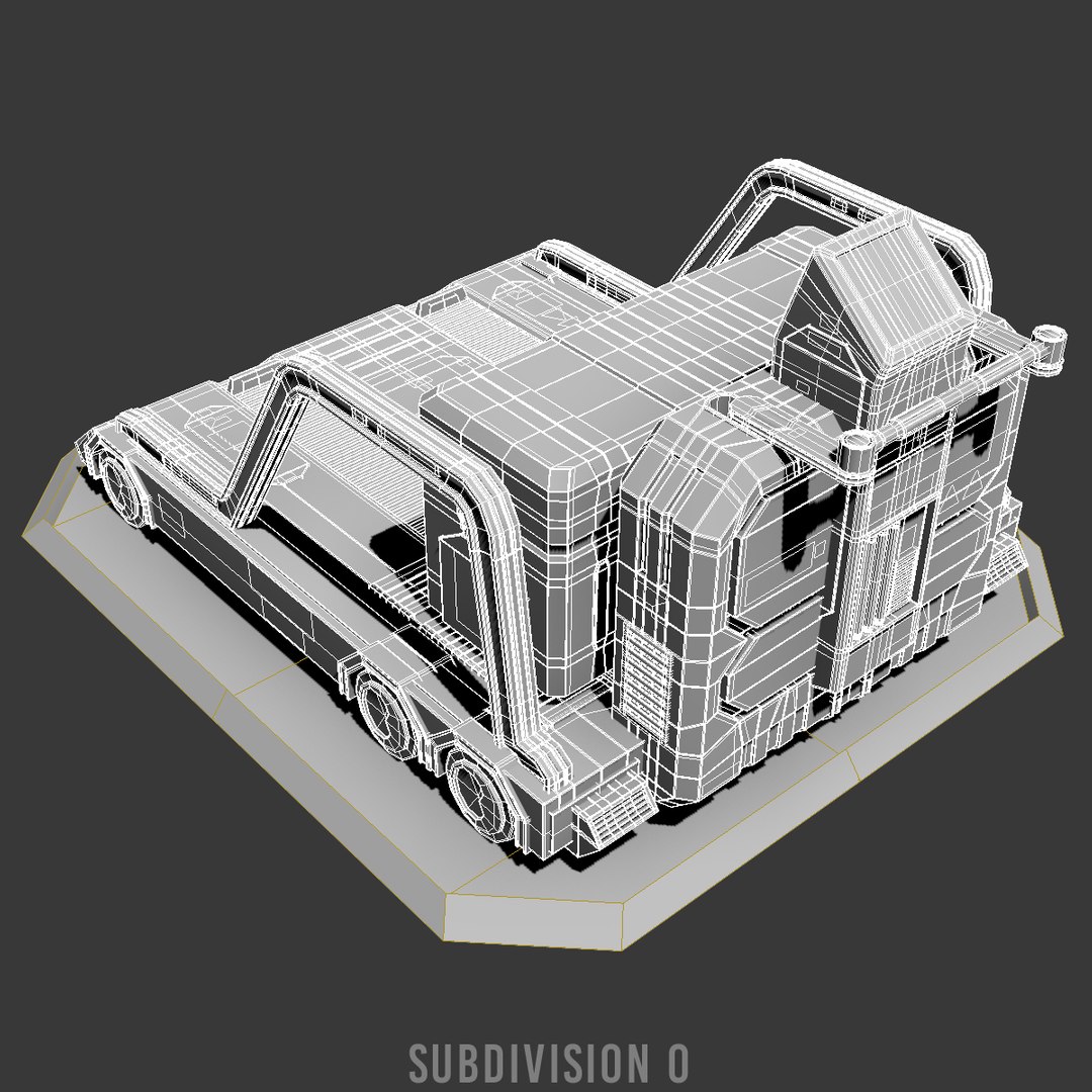 3d Model Sci Fi Lift Platform